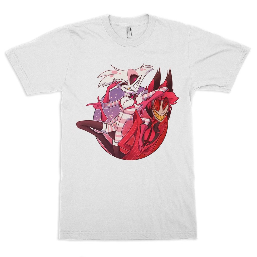 Hazbin Hotel Angel Dust and Alastor T-shirt, Men's Women's Sizes (dmm ...