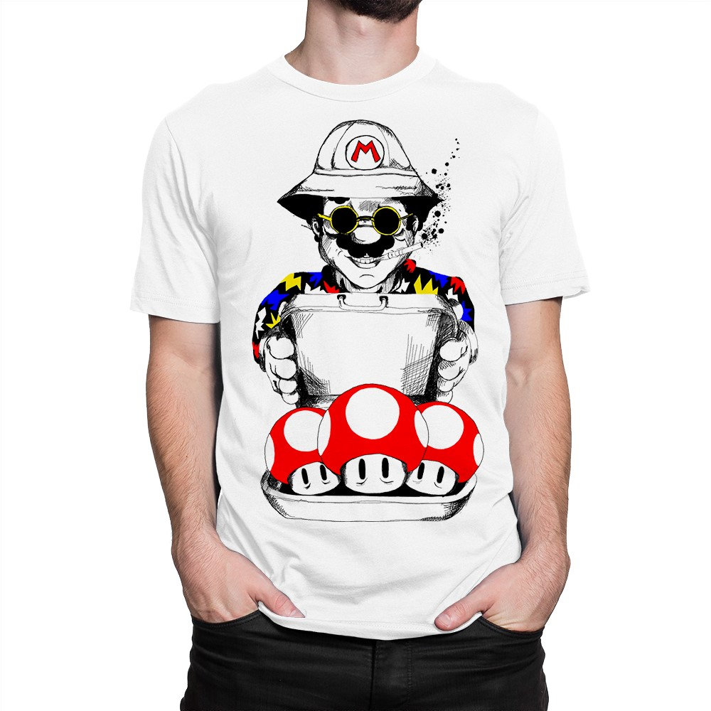 Super Mario X Fear and Loathing in Las Vegas T-shirt, Men's Women's ...