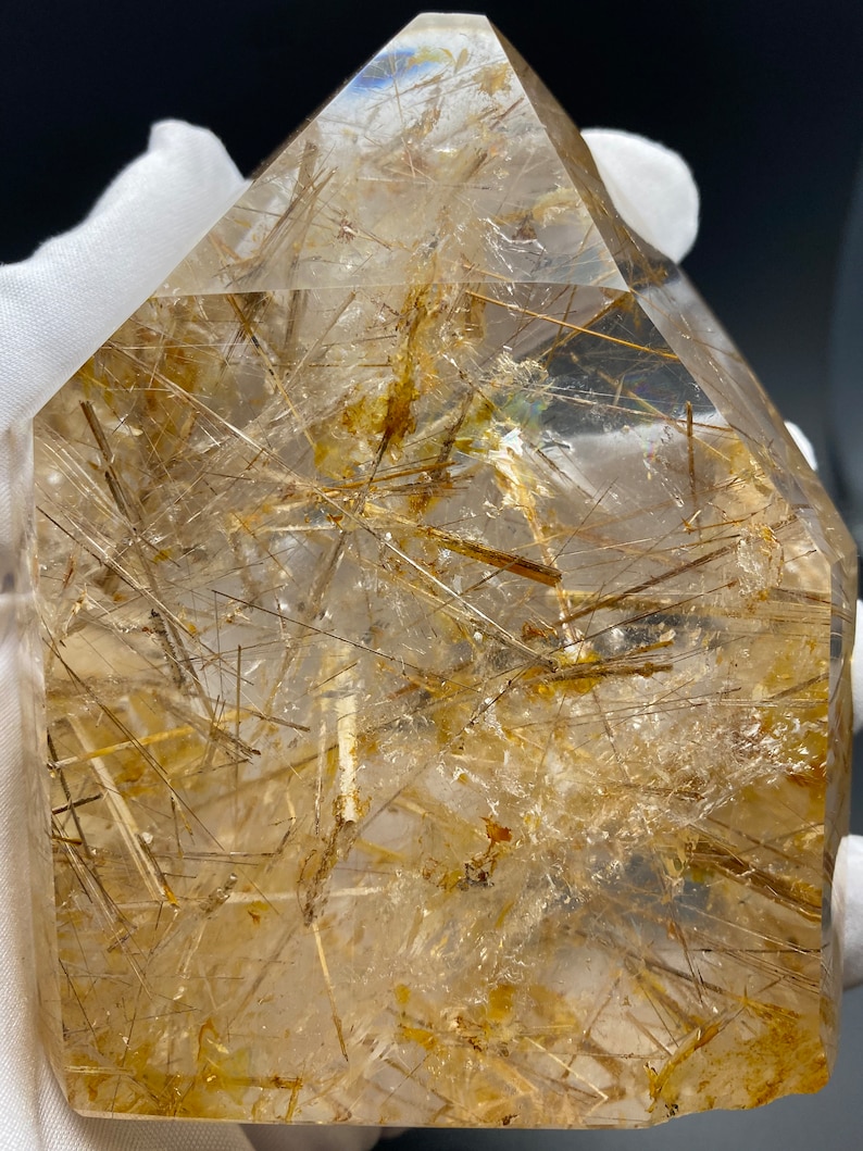 HUGE & FASCINATING Super Clear, Jam-packed Rutile Quartz Point - Etsy