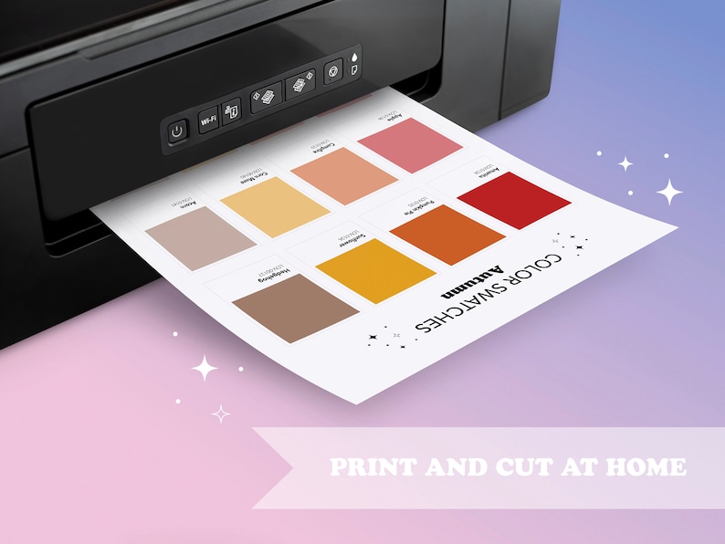 Printable Color Swatch Stickers 4 Seasons Bundle Digital - Etsy