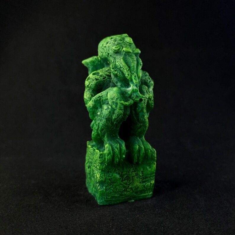 Cthulhu Idol Green Lime Semi-translucent Lovecraft Handmade - Etsy
