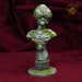 Alien Bust, Green Stone. Ancient Stone. Handmade Collectible Figures ...
