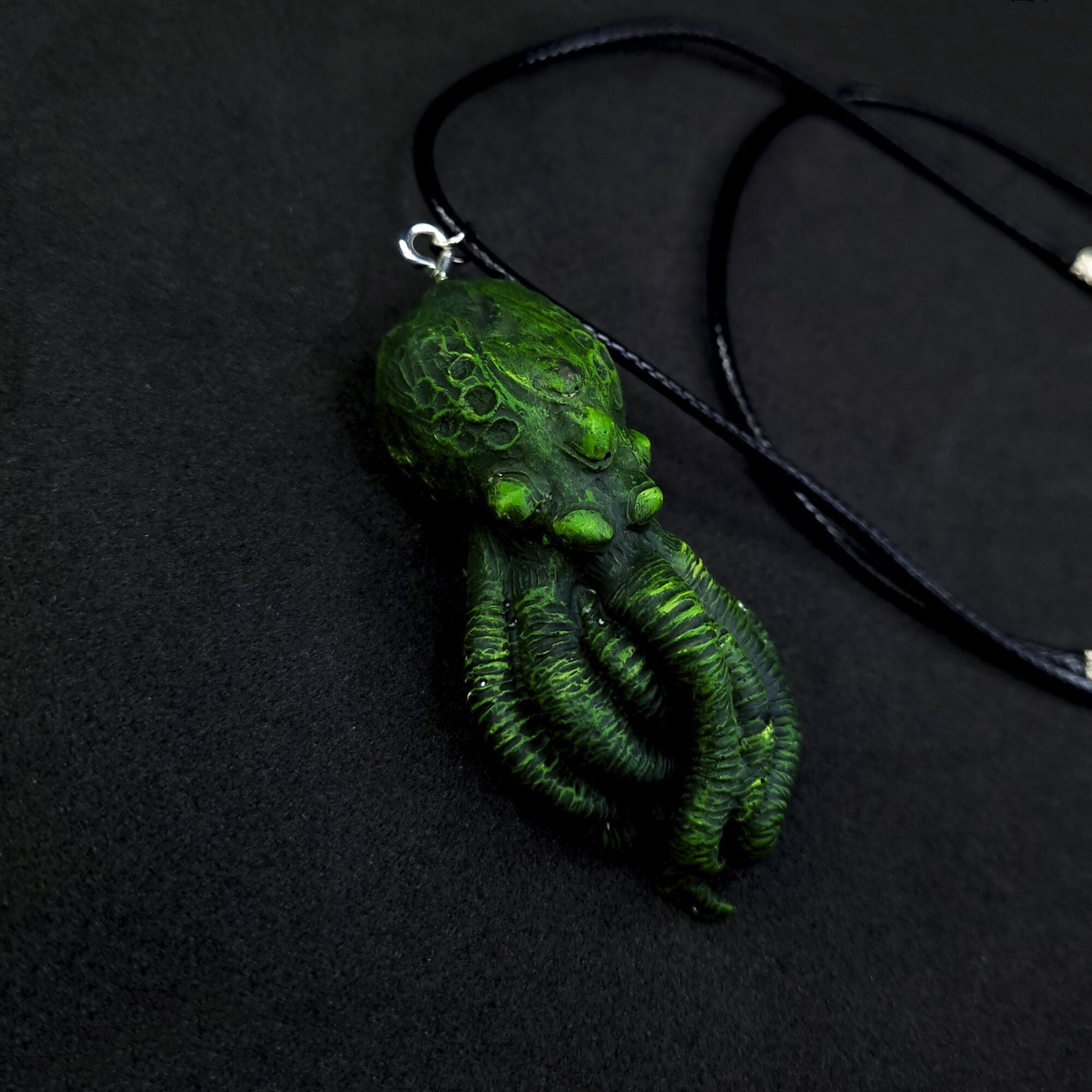 Cthulhu Green Pendant Necklace Amulet Jade H.p.lovecraft Handmade ...