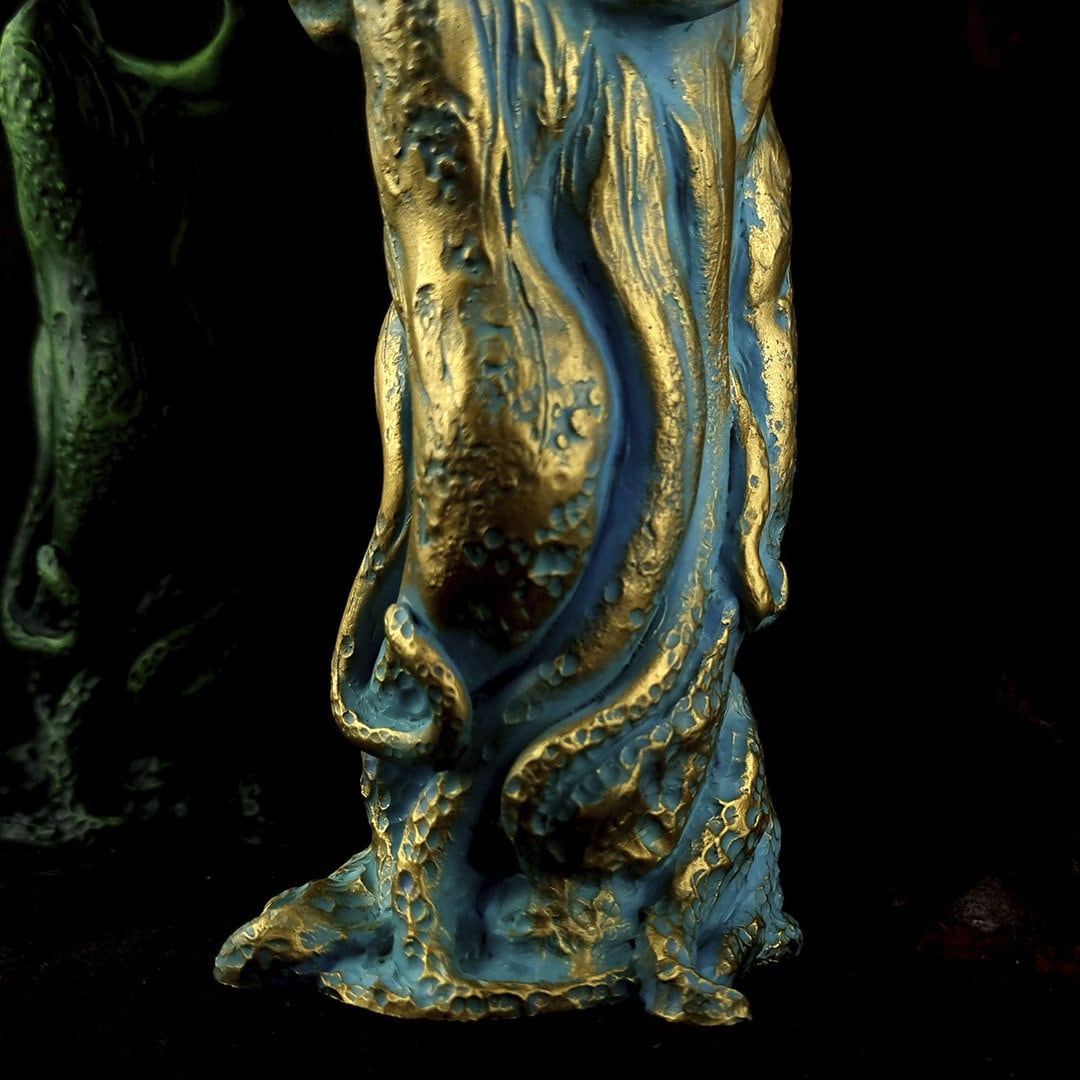 Cthulhu Skull Bronze, H.p.lovecraft Handmade Collectible Figures. Cult ...