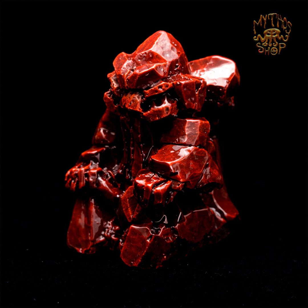 Mini Cthulhu Idol Inferno Red. H.p.lovecraft Handmade Collectible ...