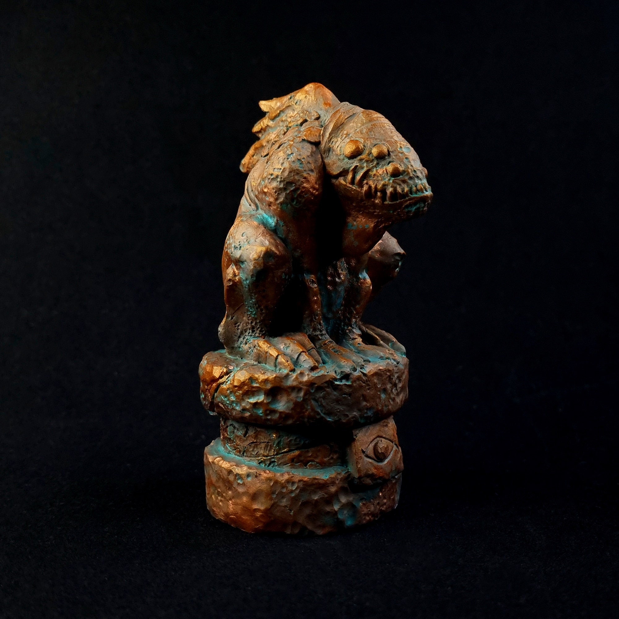 Dagon Idol Copper. H.p.lovecraft Handmade Collectible Figures. Cult of ...