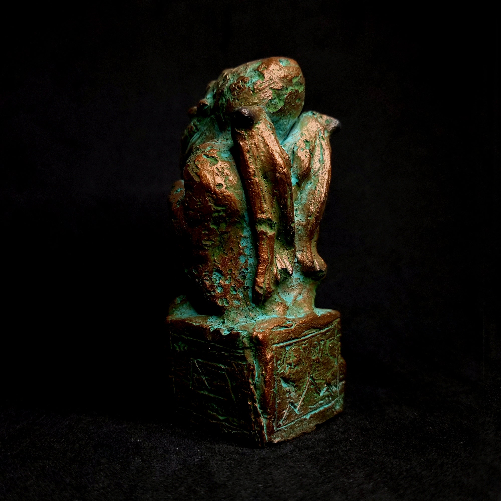 Cthulhu Mini Idol Bronze H.p.lovecraft Handmade Collectible Figures ...