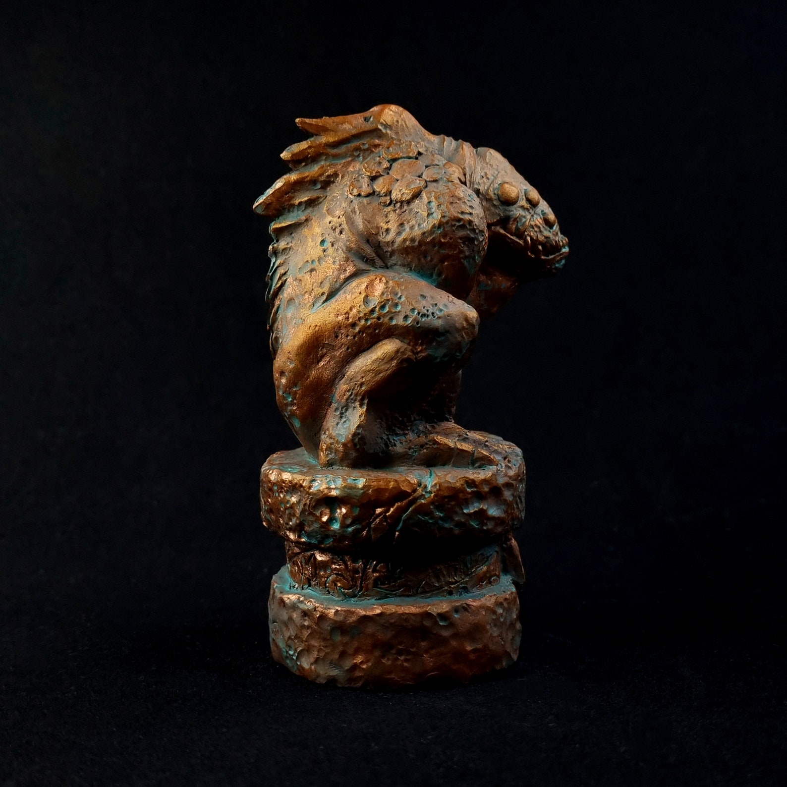Dagon Idol Copper. H.p.lovecraft Handmade Collectible Figures. Cult of ...