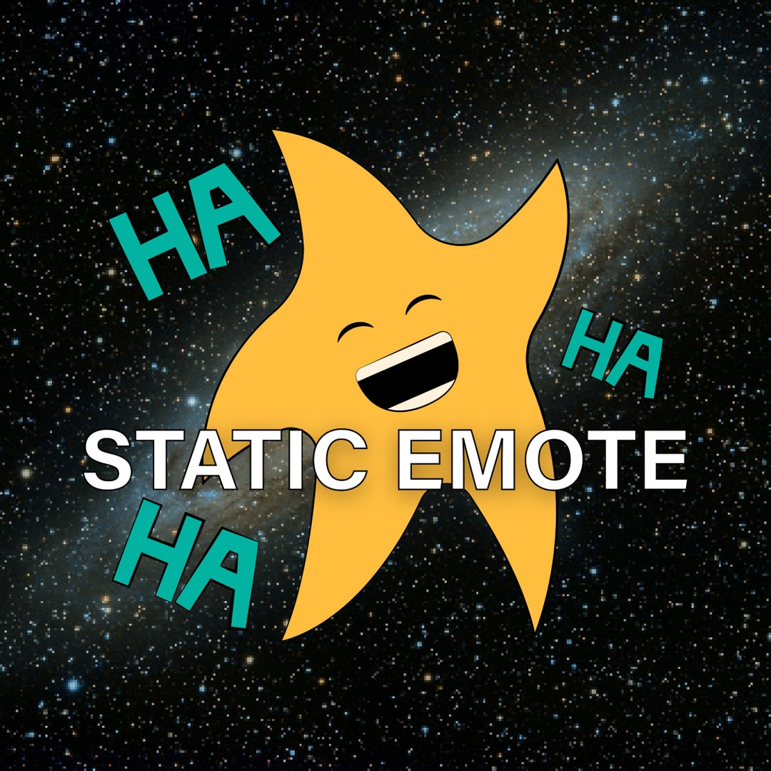 Giggle Star Static Laughing LOL Emote for Twitch and Discord - Etsy