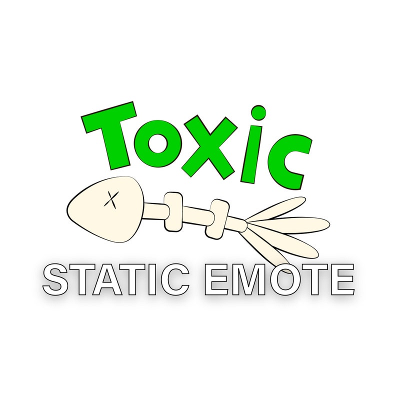 Toxic Dead Fish Static Toxic Emote for Twitch and Discord - Etsy