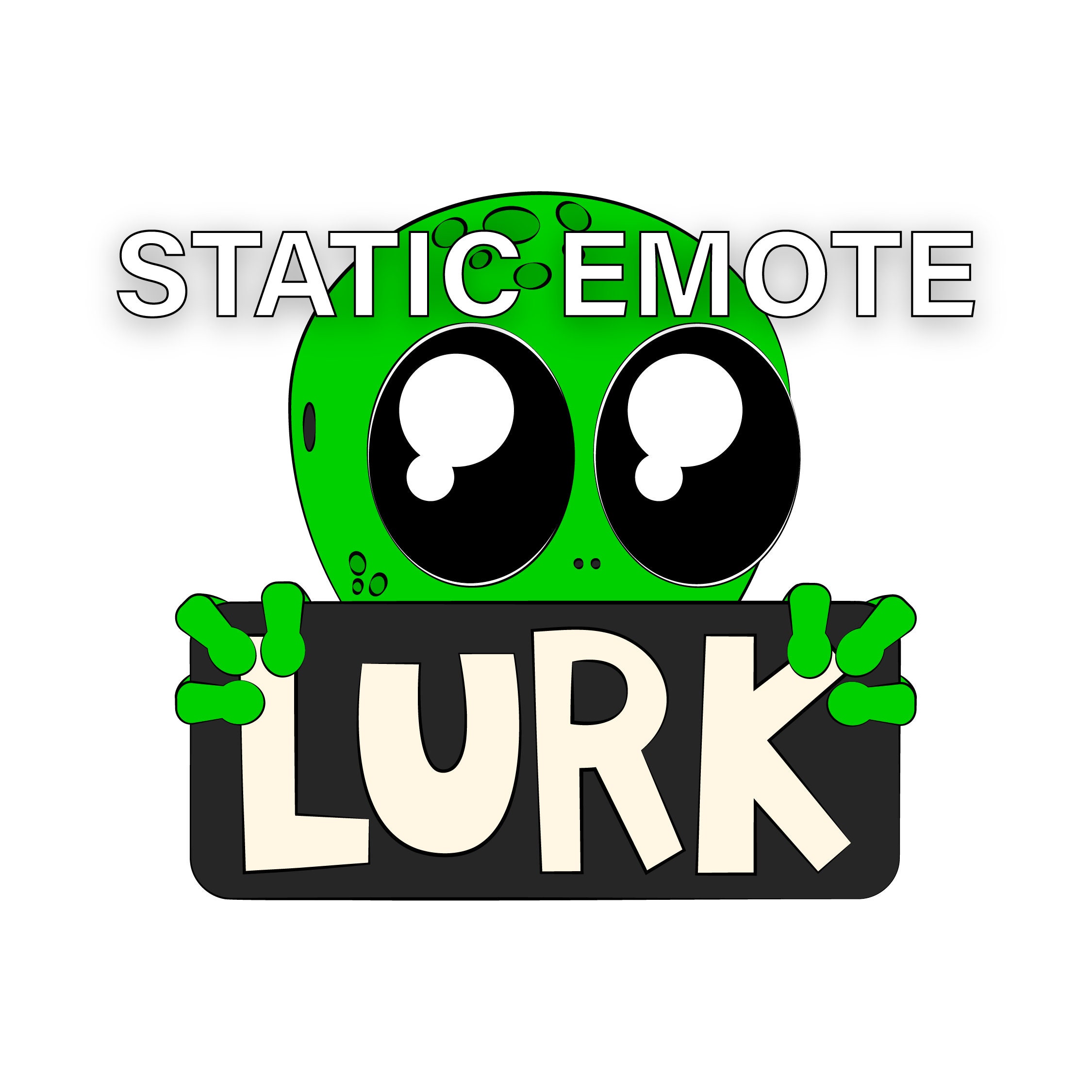 Lurk Alien Static Lurk Emote for Twitch and Discord - Etsy