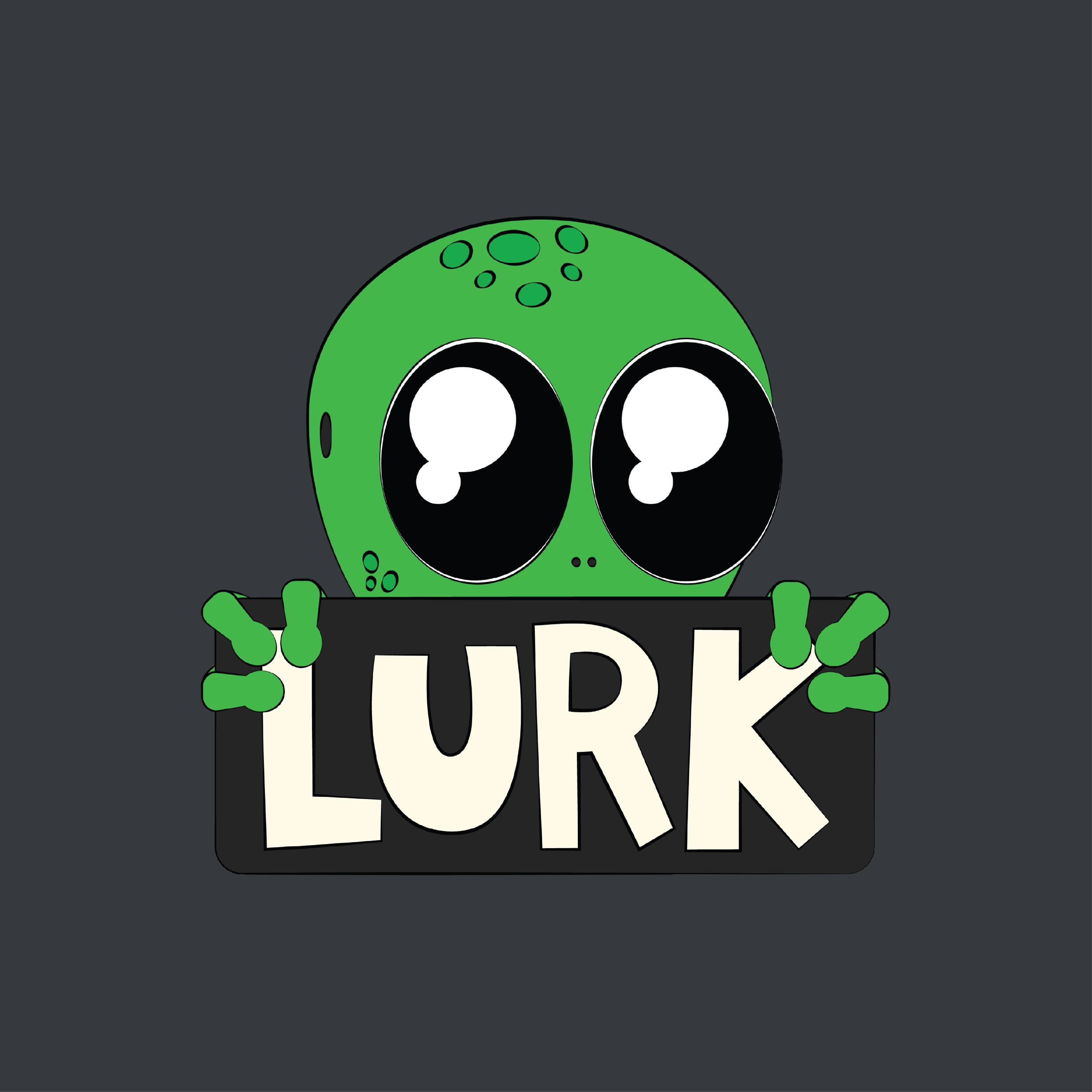 Lurk Alien | Static Lurk Emote for Twitch and Discord - Etsy