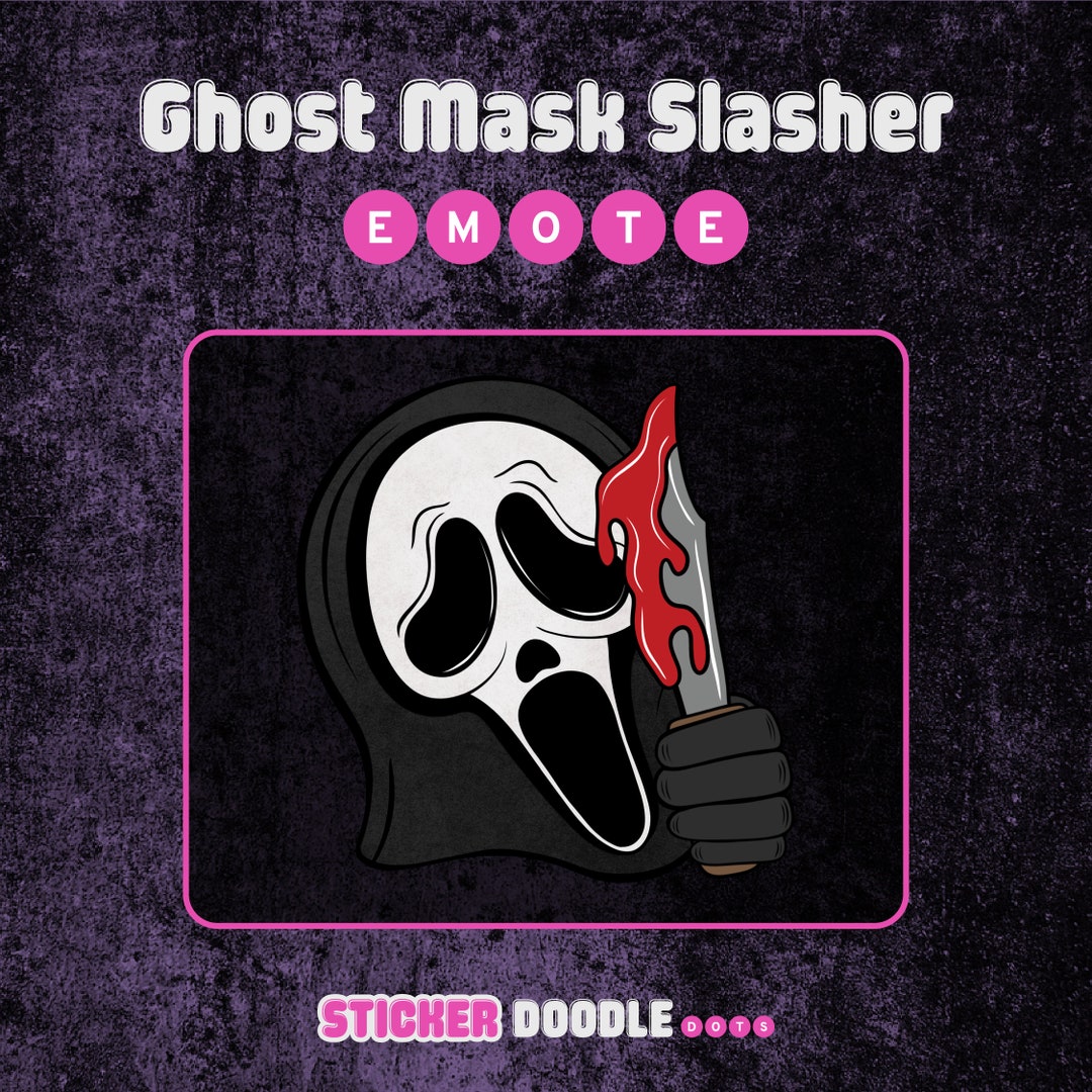 Ghost Mask Slasher Emote Static Slasher Horror Emote With Knife for ...