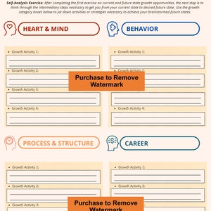 Roadmap Your Personal Development - Editable and Printable PDF to ...