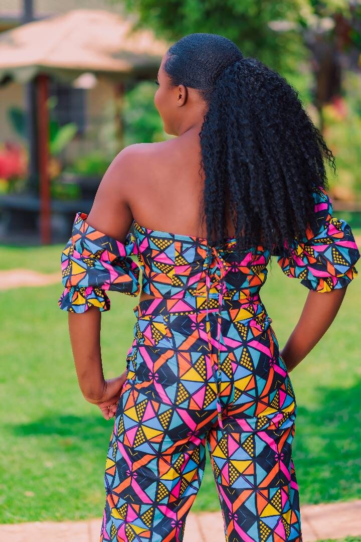 African Print Two Piece Outfit - Etsy