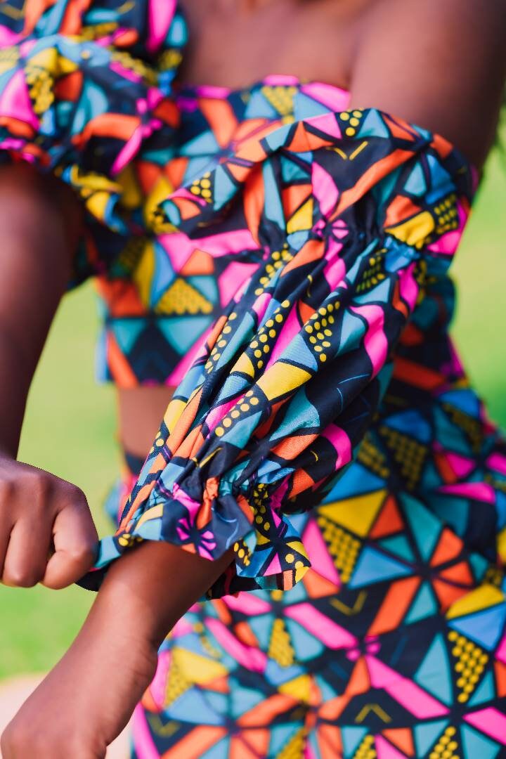 African Print Two Piece Outfit - Etsy