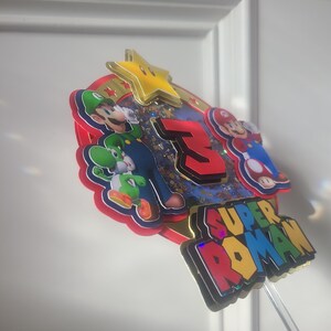 Mario Cake Topper - Etsy