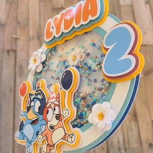 Bluey Blue Cake Topper - Etsy