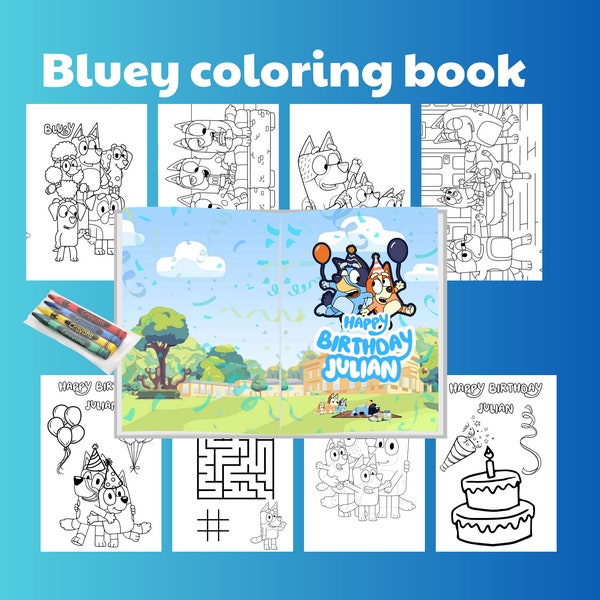 Bluey Birthday Book - Etsy