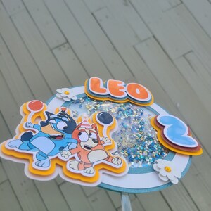 Bluey Blue Cake Topper - Etsy