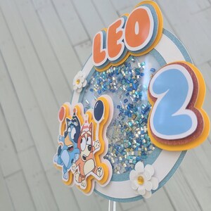 Bluey Blue Cake Topper - Etsy