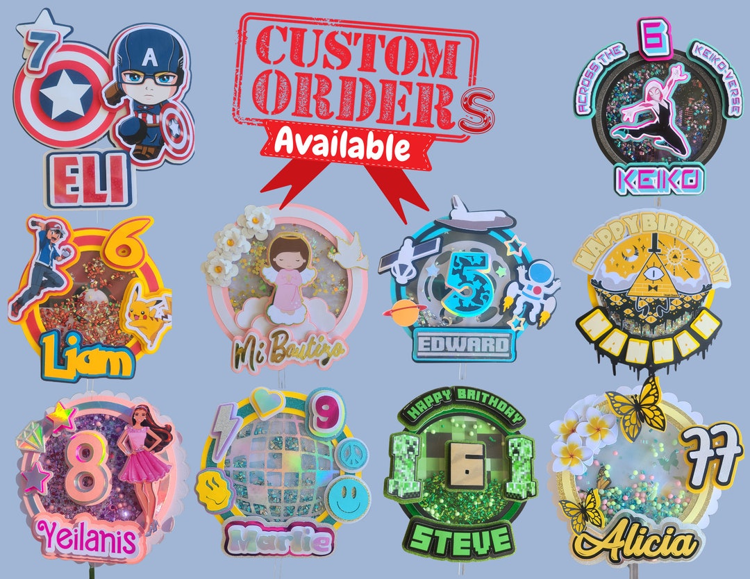 Custom Cake Topper - Etsy