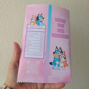 Bluey Chip Bag/ Favor Bag - Etsy