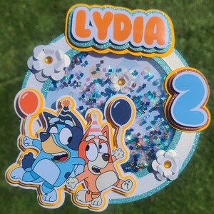 Bluey Blue Cake Topper - Etsy