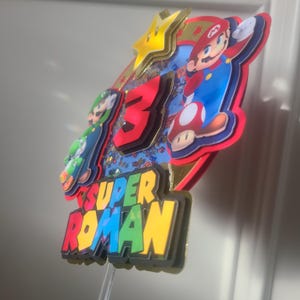Mario Cake Topper - Etsy