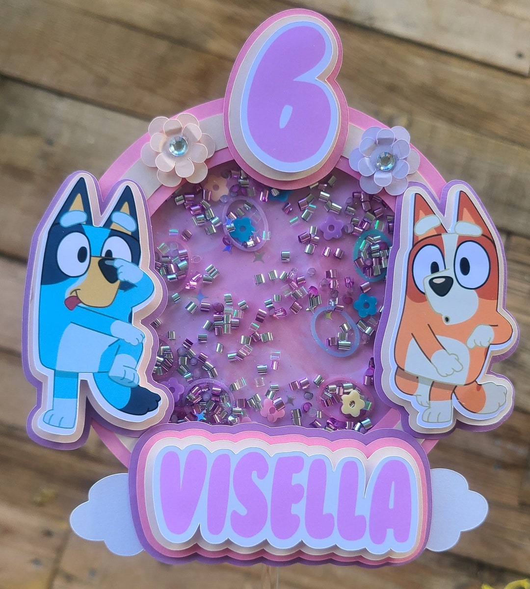 Bluey Cake Topper - Etsy