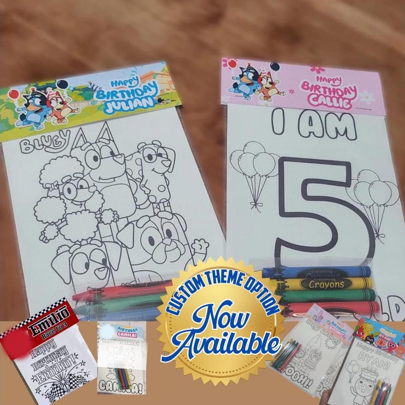 Bluey Coloring Bag - Etsy