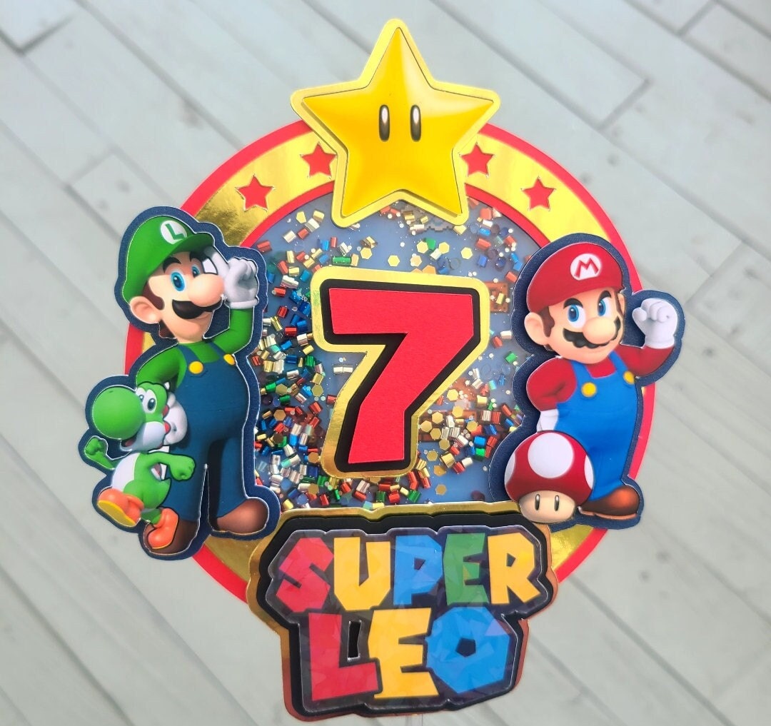 Mario Cake Topper - Etsy
