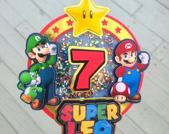 3D Mario Inspired Custom Cake Topper - Etsy
