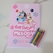 Bluey Coloring Book, Pink - Etsy