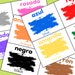 Bilingual Printable Color Flashcards | 11 Cards | Kids Learning Spanish ...