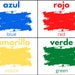 Bilingual Printable Color Flashcards | 11 Cards | Kids Learning Spanish ...