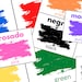 Bilingual Printable Color Flashcards | 11 Cards | Kids Learning Spanish ...