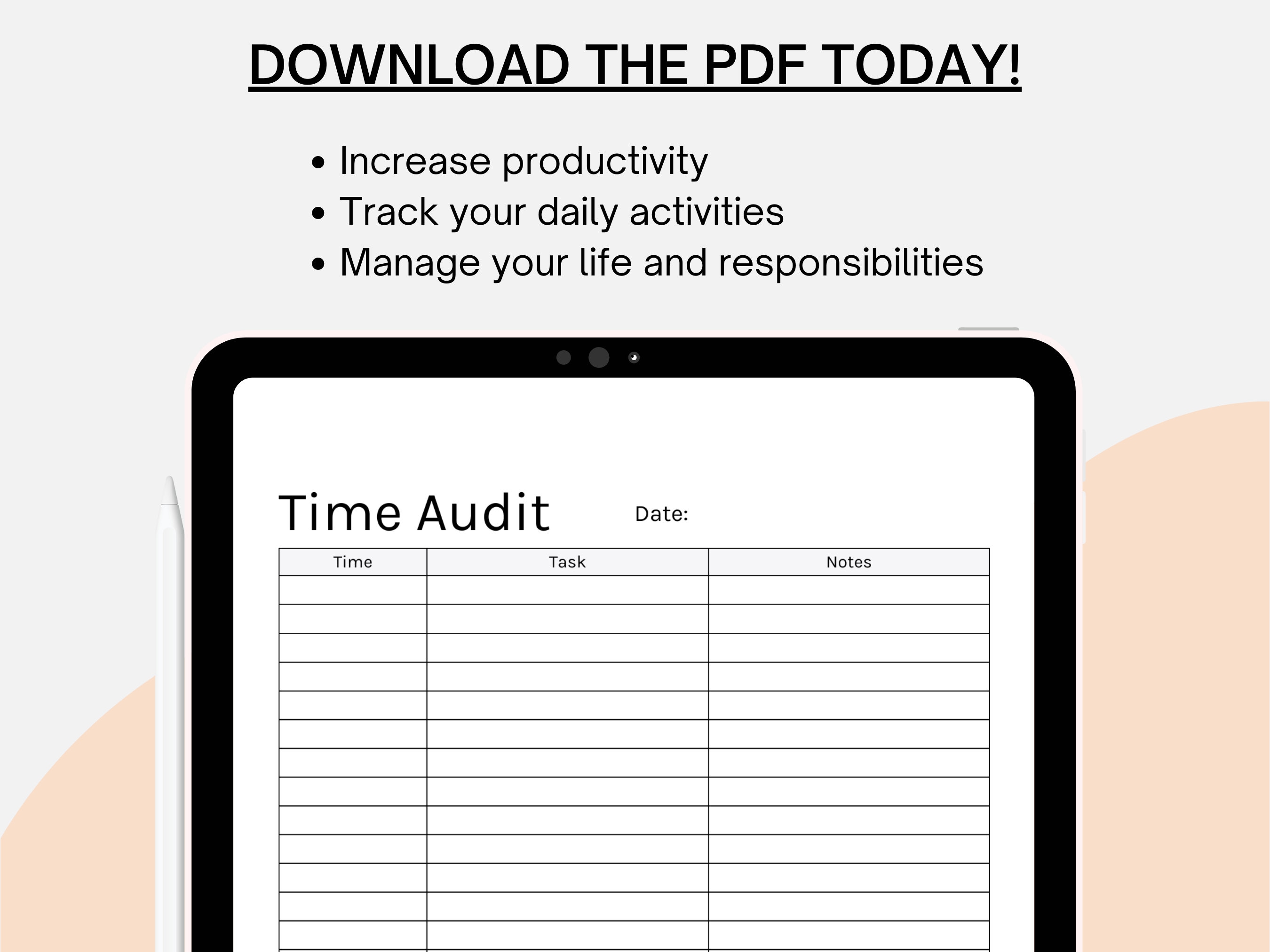 Time Tracker | Printable Time Tracker | Time Tracker Spreadsheet | Time ...