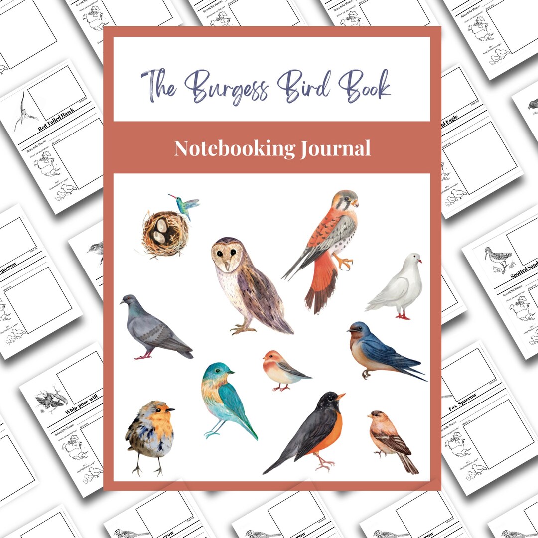 The Burgess Bird Book Notebooking Page Journal, Bird Notebooking Pages ...