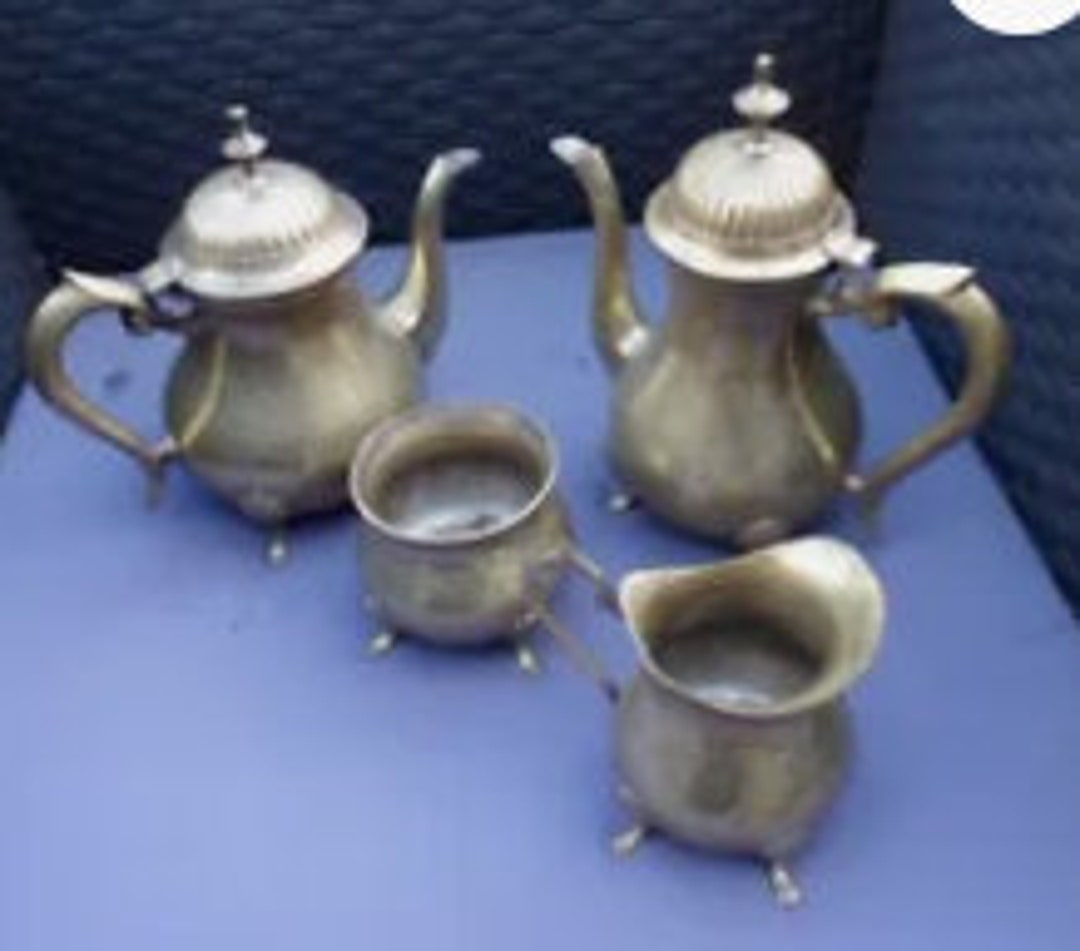 BRASS TEA SET - Etsy