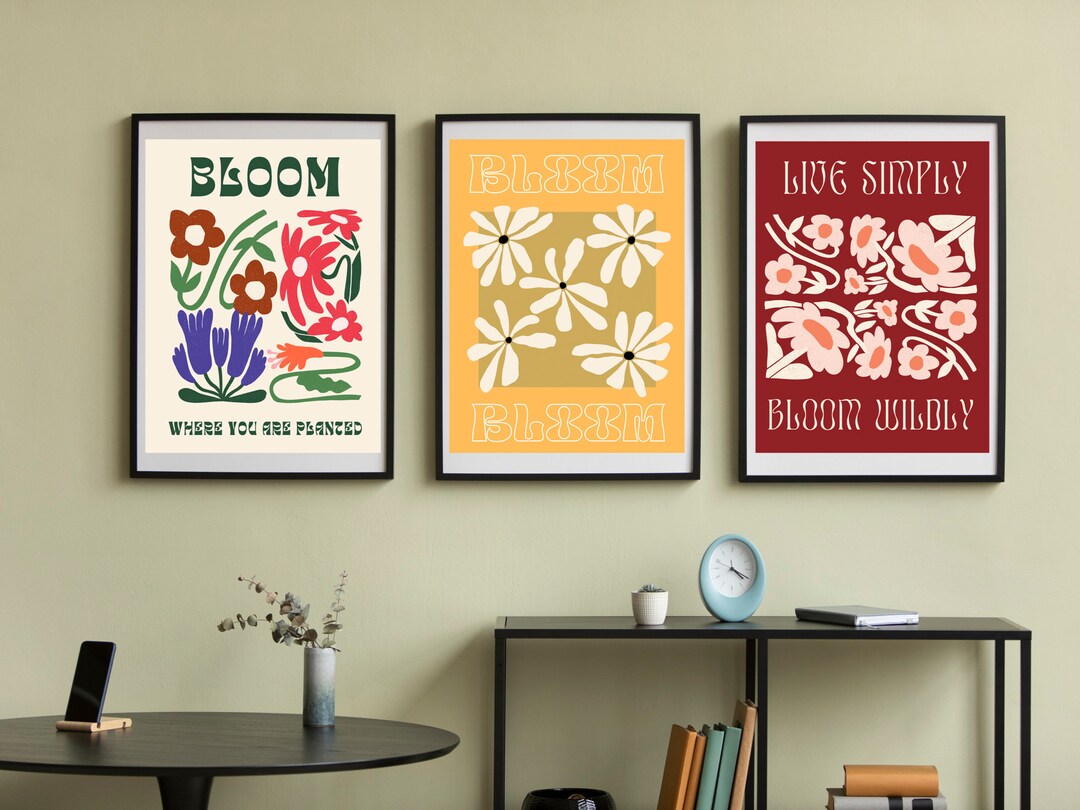 Bloom Prints | Set of 3 | Downloadable PDF | Bloom Where You Are ...