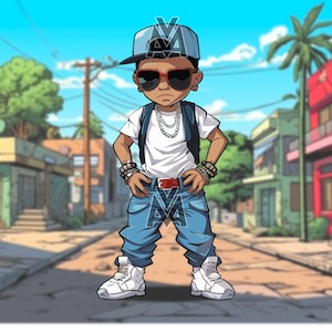 Gangsta Kid, Svg, Street, Urban Kid, Gang Kid, Gangster, Dope, Svg, Dtg ...