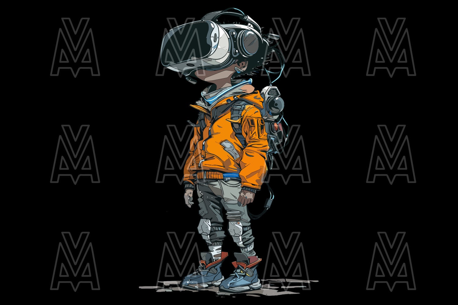 Vr Kid Virtual Reality Svg Dtg Vector Graphic Illustration Artwork ...