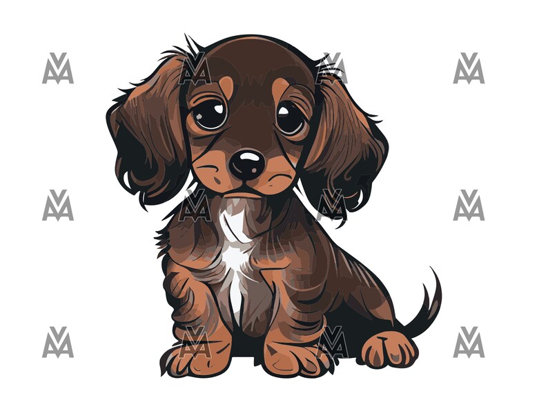 Dachshund Puppies, SVG, PNG, Vector, Cute Weiner Dog Adorable Dogs ...