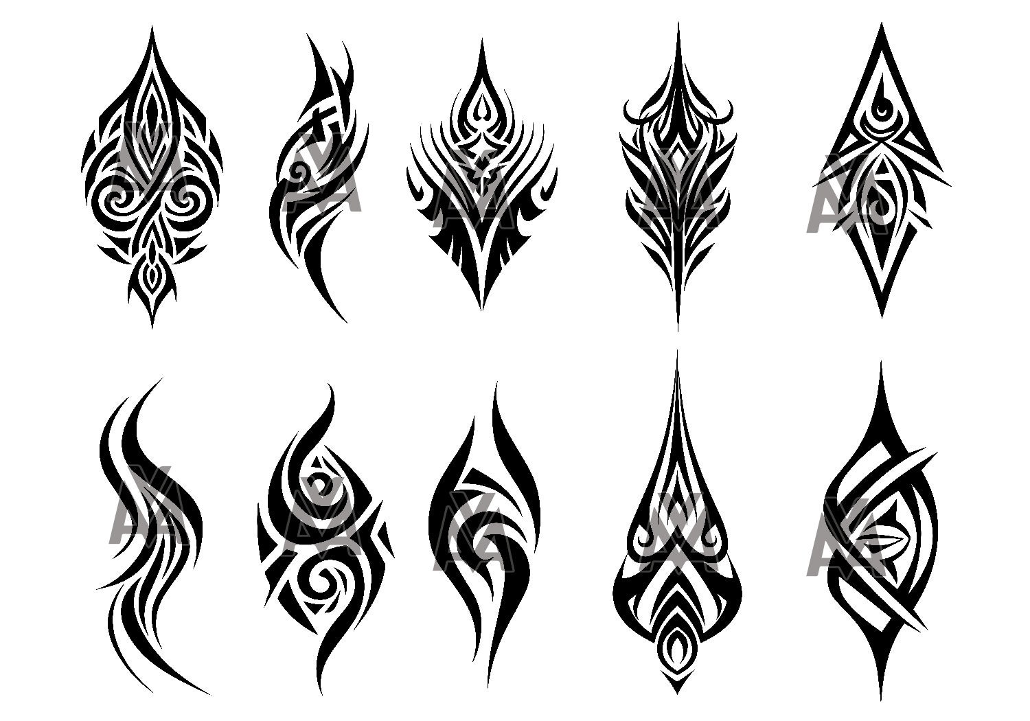 Tribal Tattoo, Tribal Bundle, Fantasy, Symbols, Vector,scalable, SVG ... Tribal Tattoo, Tribal Bundle, Fantasy, Symbols, Vector,scalable, SVG ...