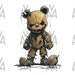 Scary Horror Teddybear Bear Plush Creepy Svg Dtg Vector Graphic ...