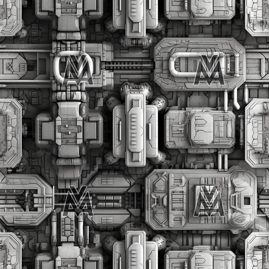 Science Fiction Space Seamless Tiles Background Texture Design Bundle ...