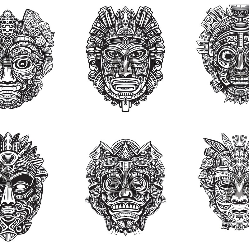 Mayan Mask - Etsy