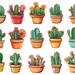 Cactus Cacti Design Bundle Design Pack Vector Svg Scalable Dtg ...