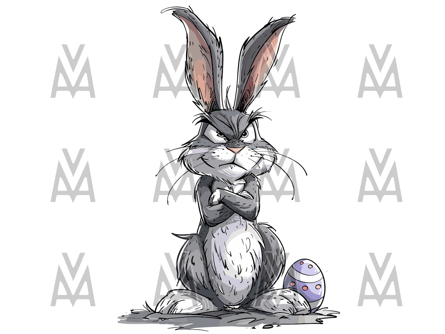 Easter Bunny Angry Bunny Funny Bunny, Svg Dtg Scalable Vector Graphic ...